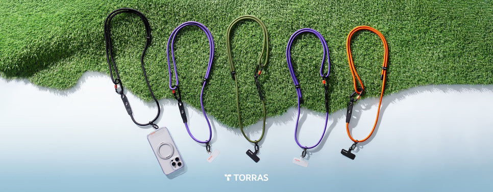 高品質ポリエステル製ストラップ｜調節可能なダブルループ＆頑丈メタルカラビナ